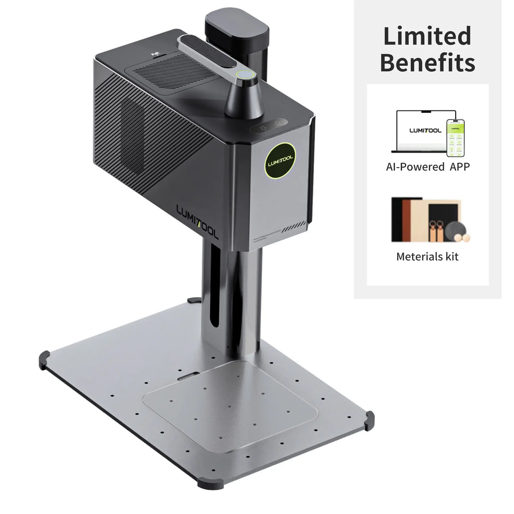 LumiTool 20W True Fiber Laser Engraver: 10X Faster